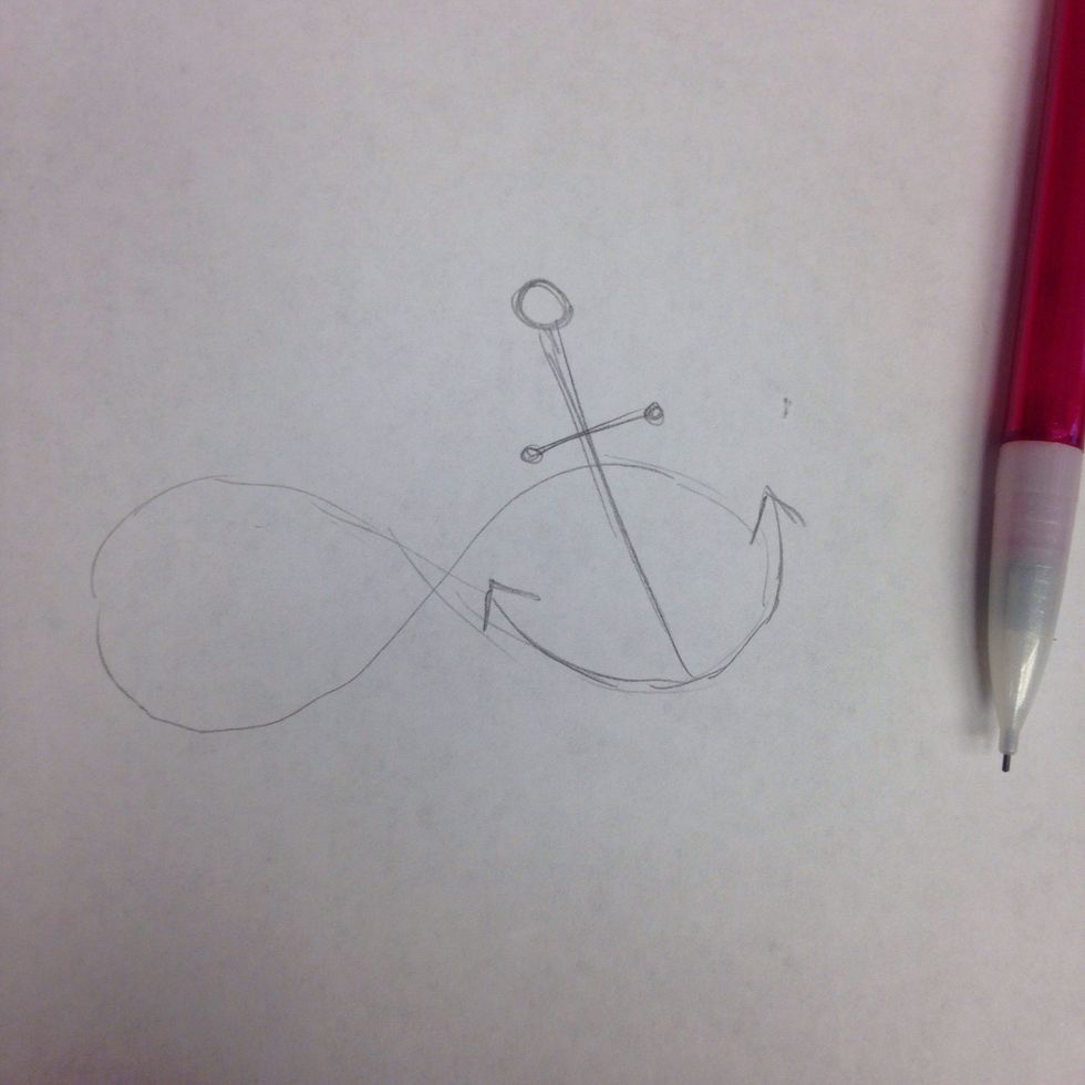 How to draw an anchor infinity sign - B+C Guides