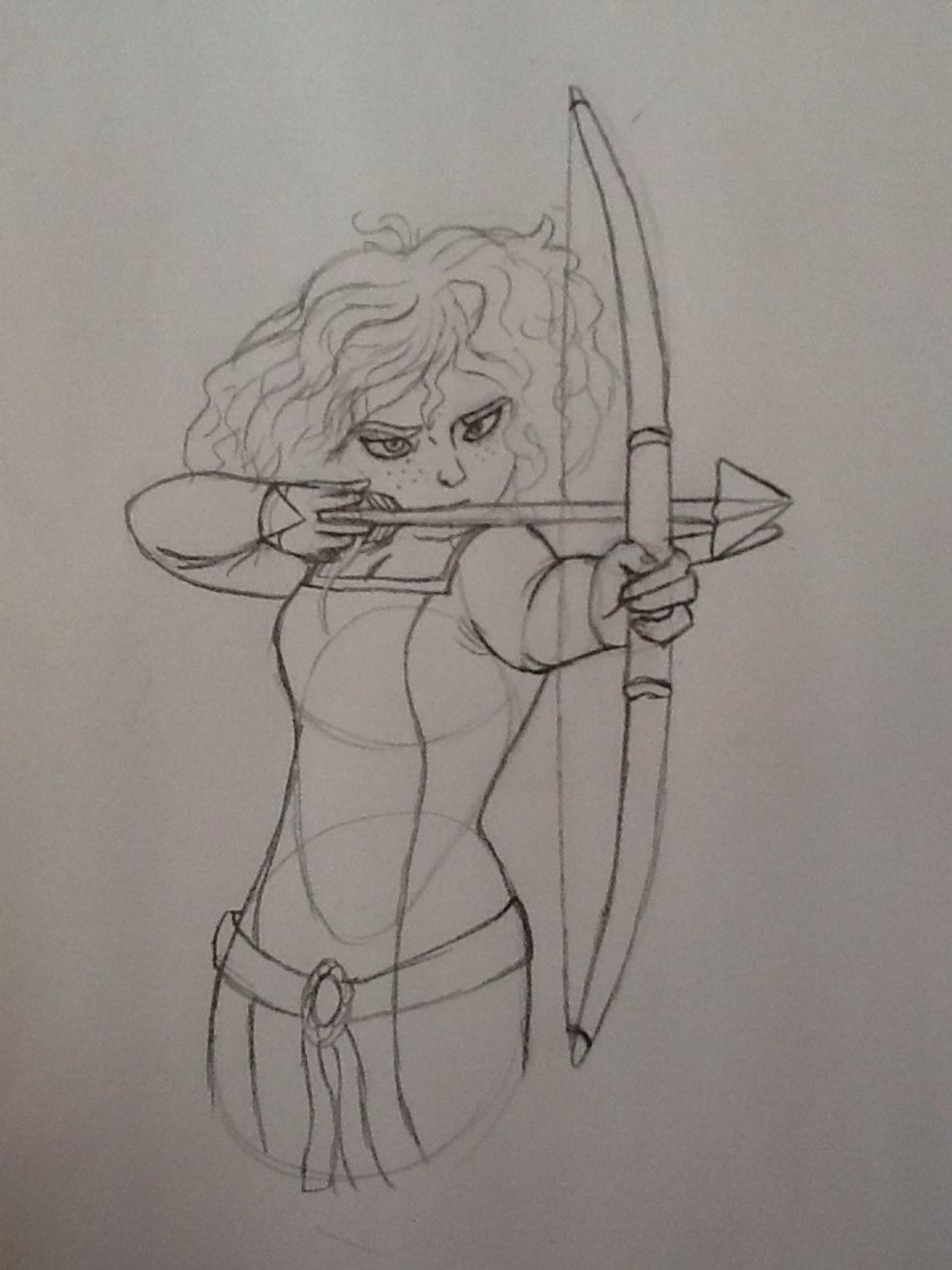 How to draw merida from brave - B+C Guides