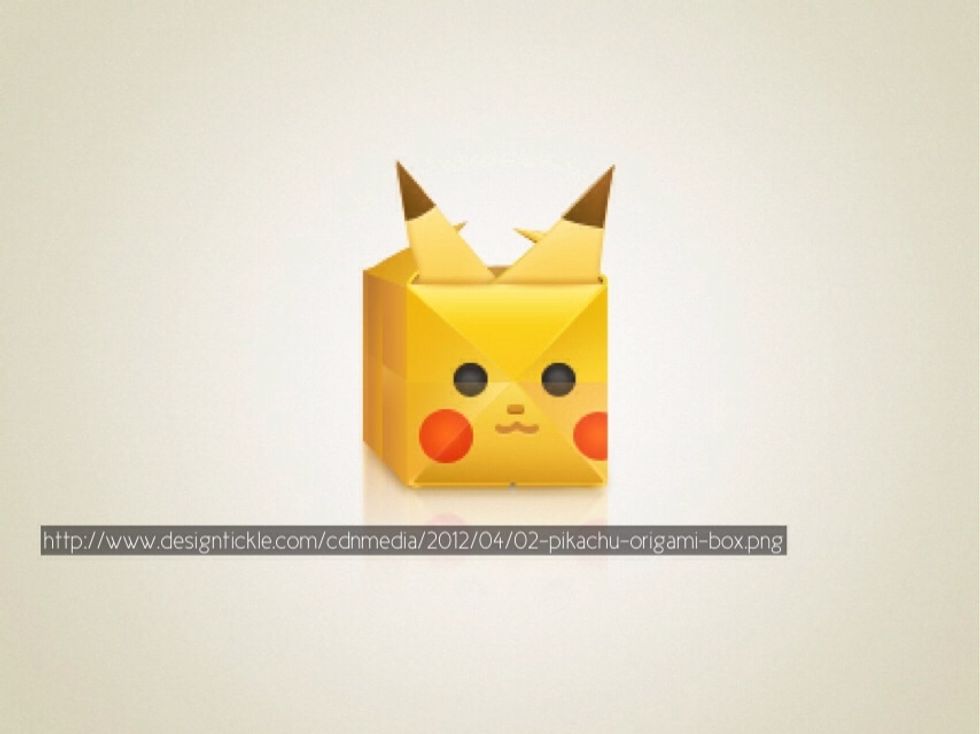 How to make a pikachu origami cube - B+C Guides