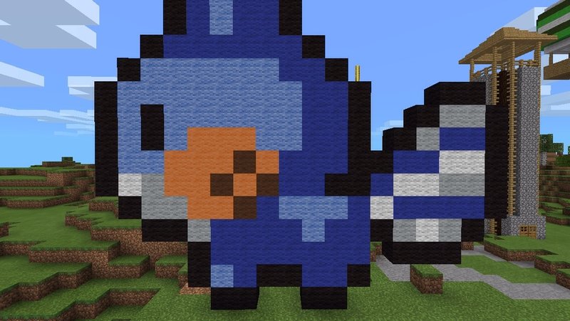 Minecraft 8 Bit Mudkip