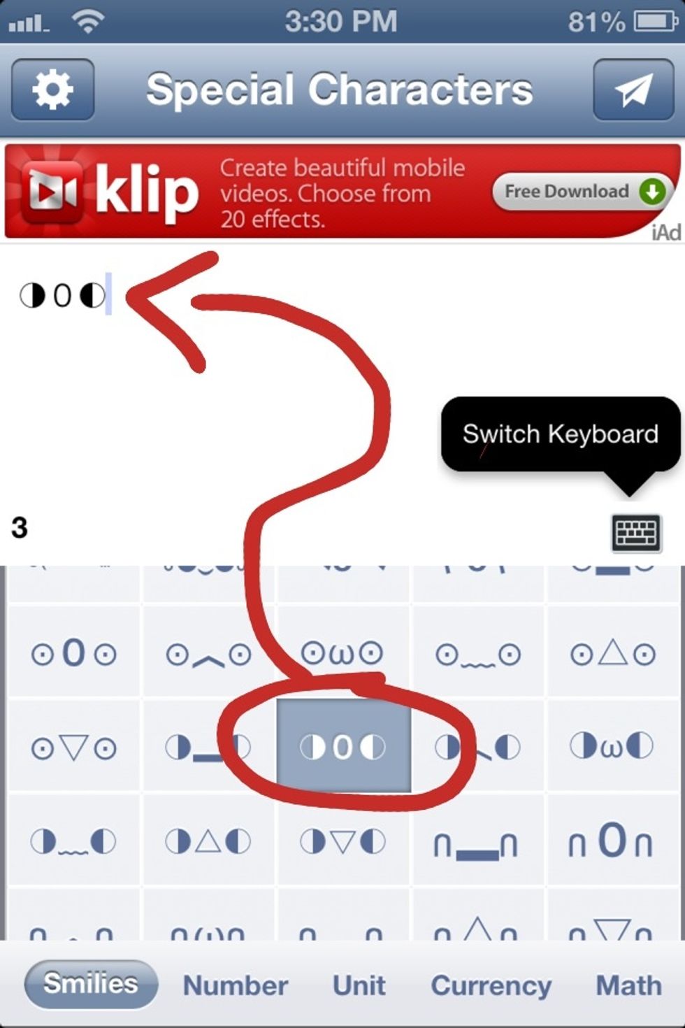 How to create a shortcut for characters/emojis - B+C Guides
