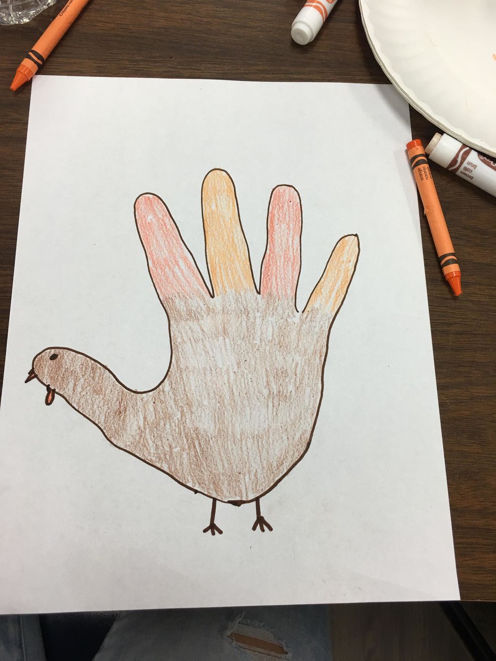 How to make a hand turkey - B+C Guides