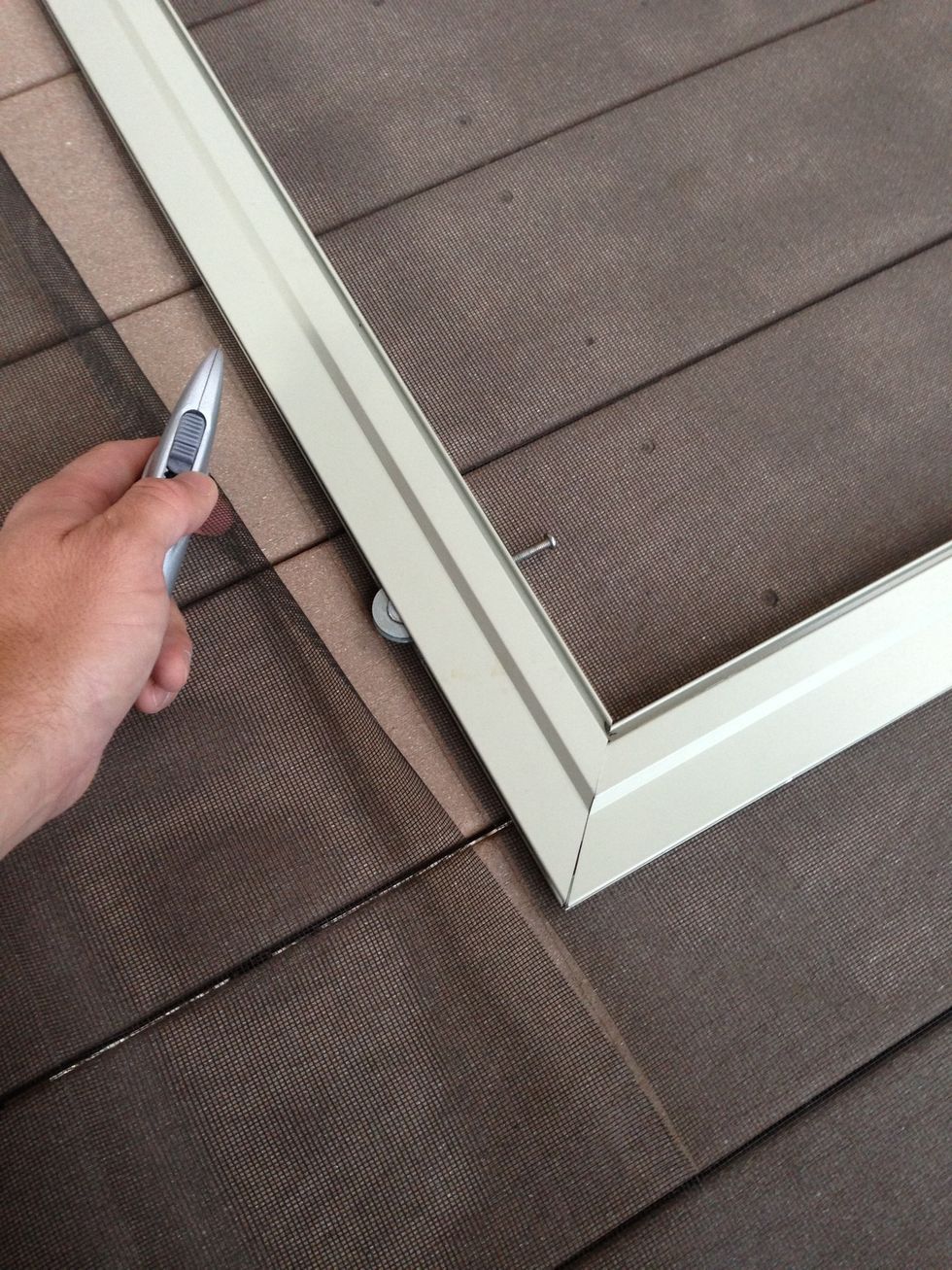 How to re-screen a window or sliding glass door screen - B+C Guides