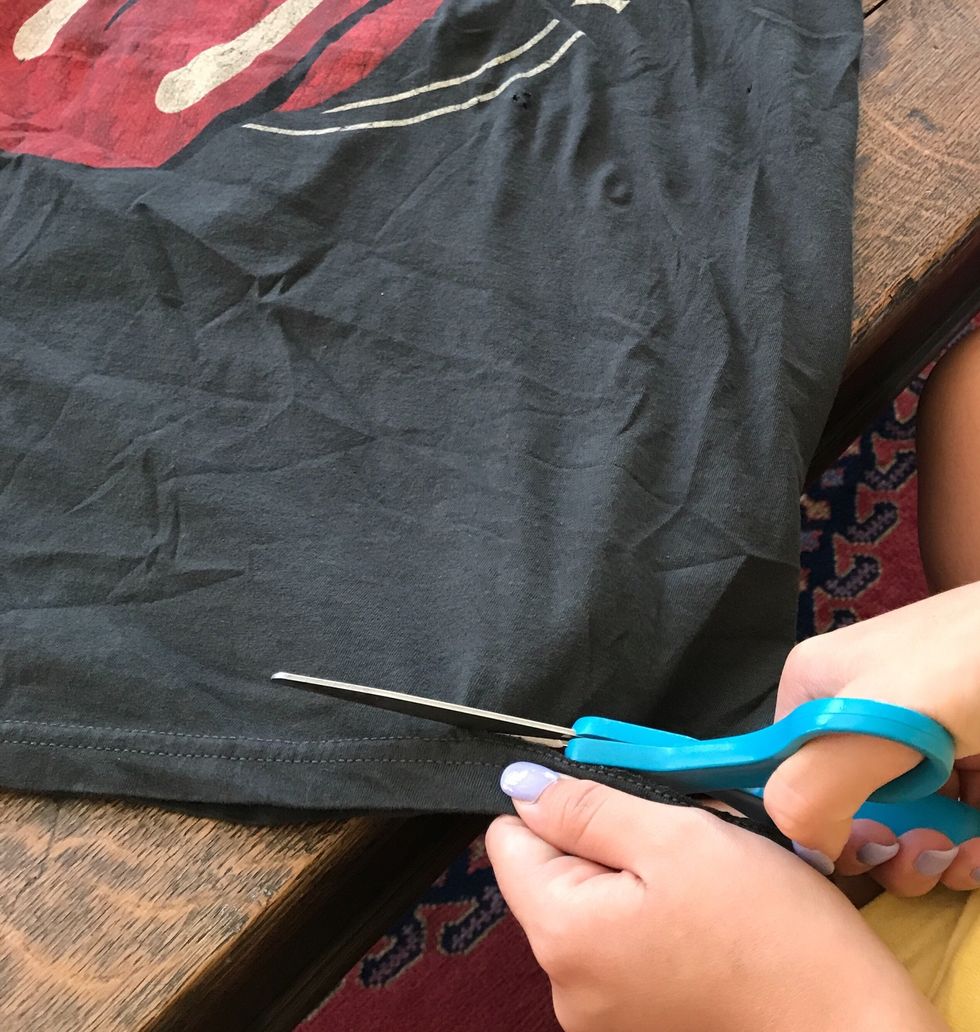 To start grab small scissors to make small holes. - B+C Guides