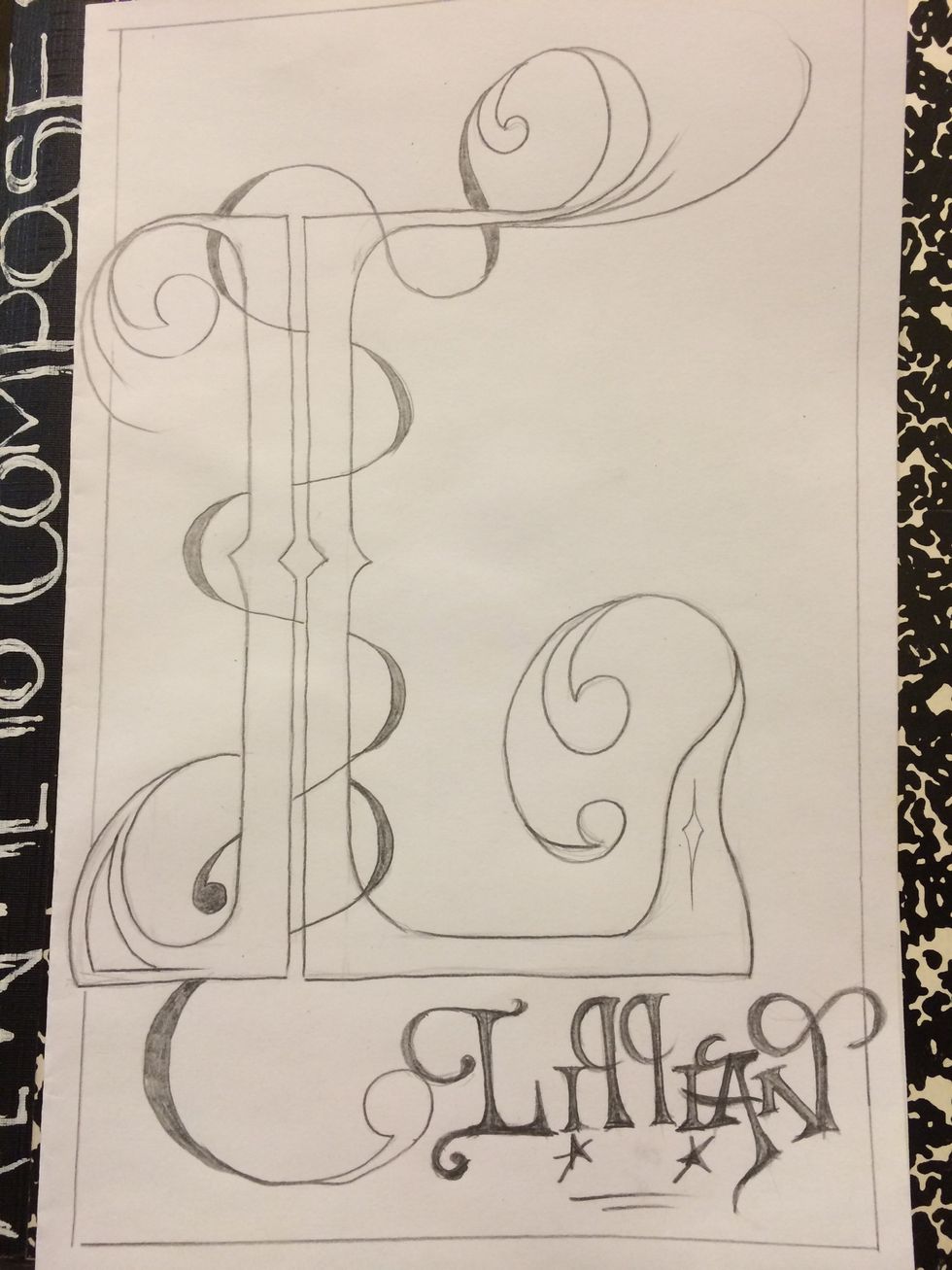 How to draw fancy letters, initials - B+C Guides