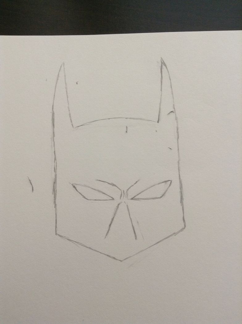 How To Draw Batman Face