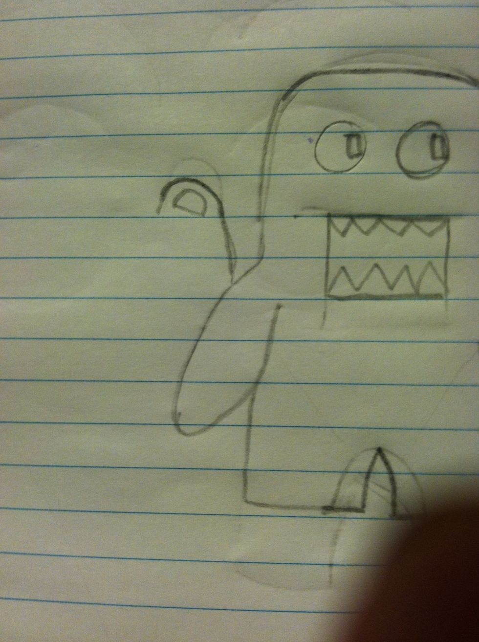 How to draw domo and hello kitty - B+C Guides