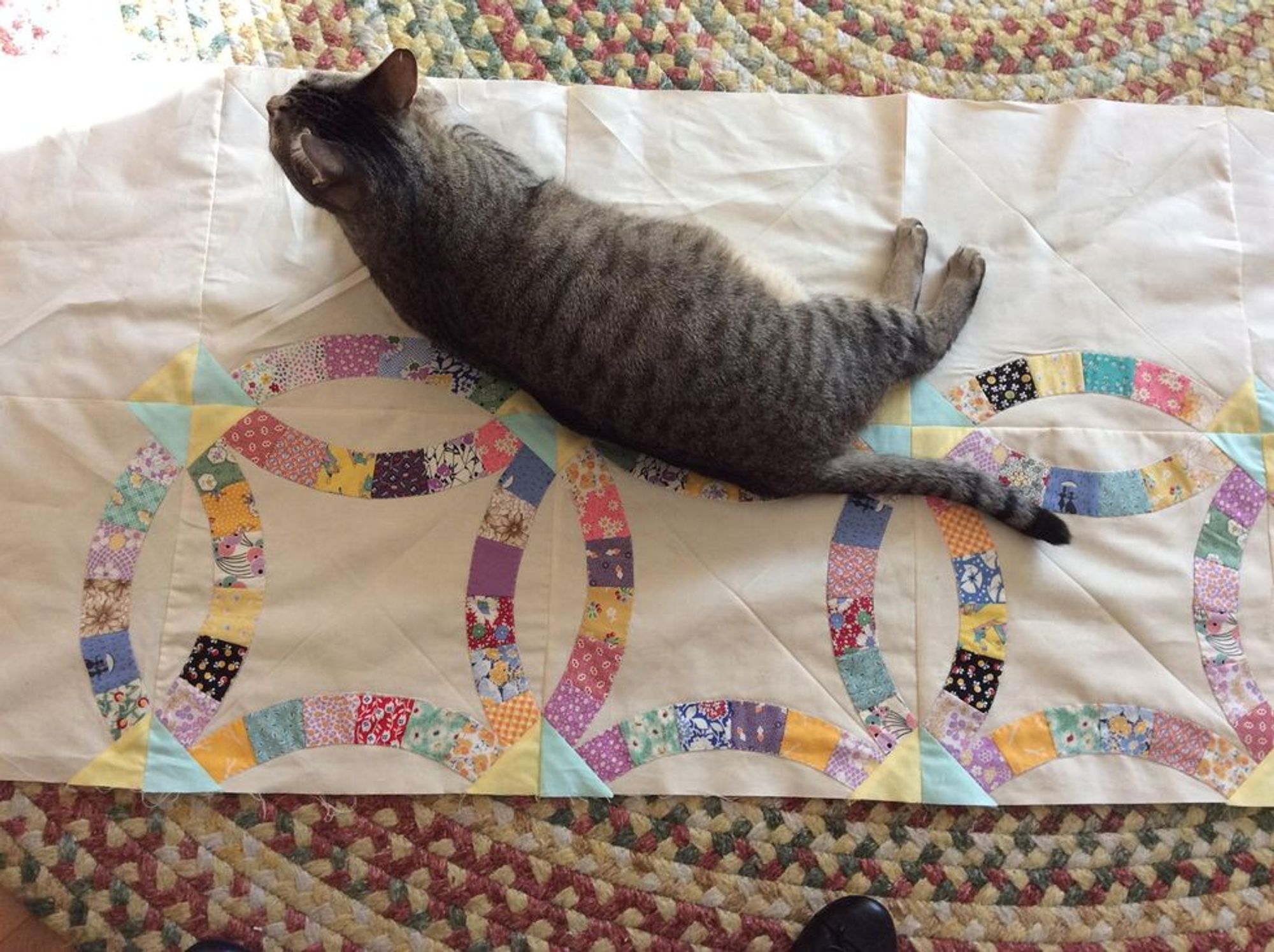 How to use the quiltsmart double wedding ring interfacing - B+C Guides