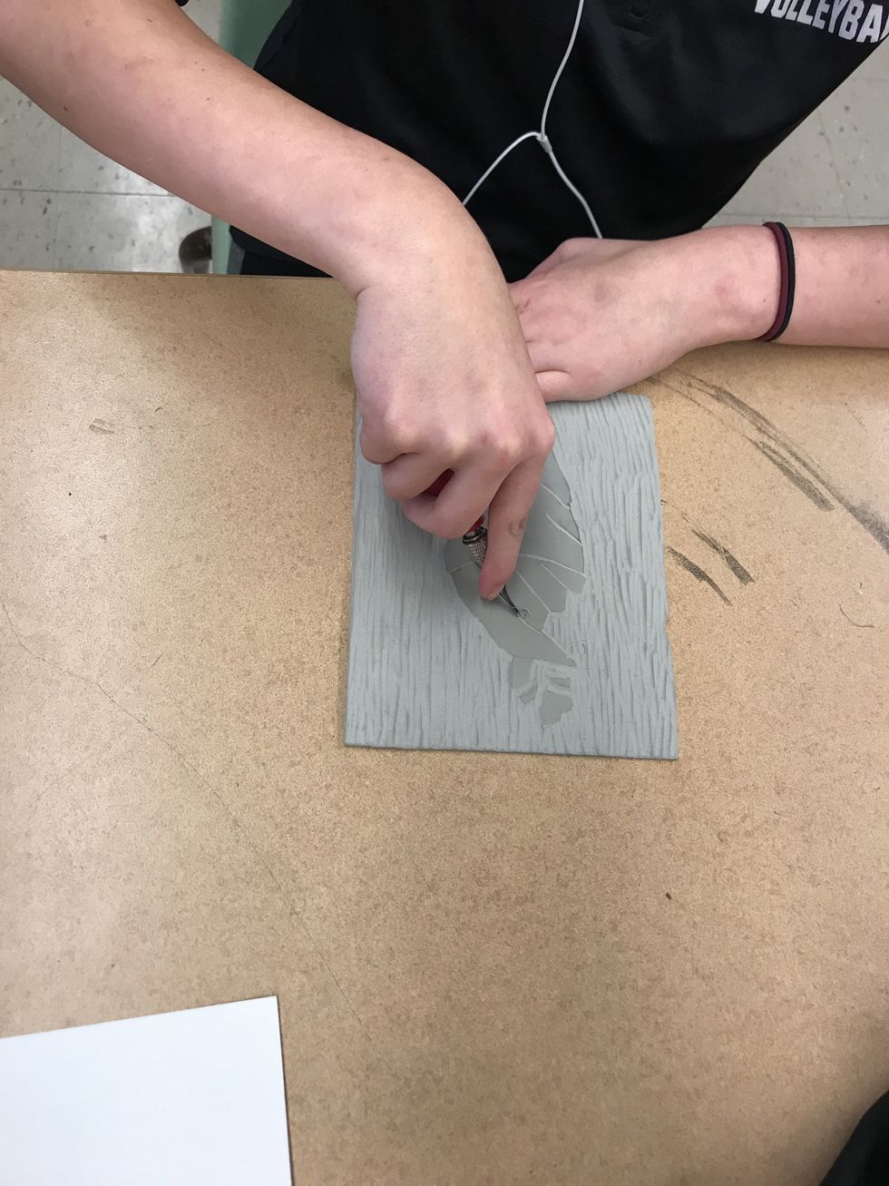 How to create a lino cut relief print - B+C Guides