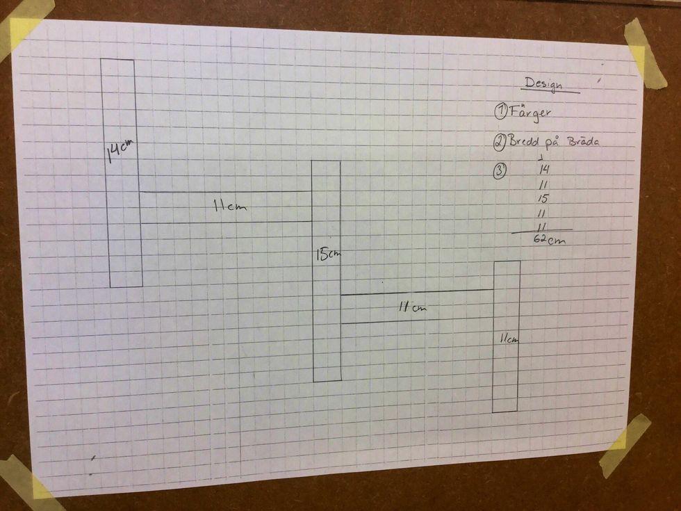 När du bestämt dig vad du ska göra så gör du en ritning på ritbordet ...