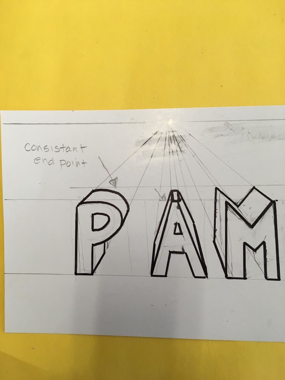 How to make a one point perspective name - B+C Guides