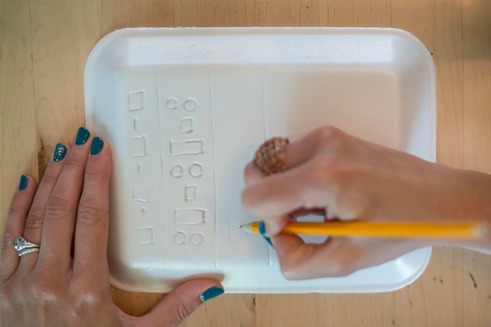 Then, you will wipe your paper with a wet cloth. Be careful to not soak ...