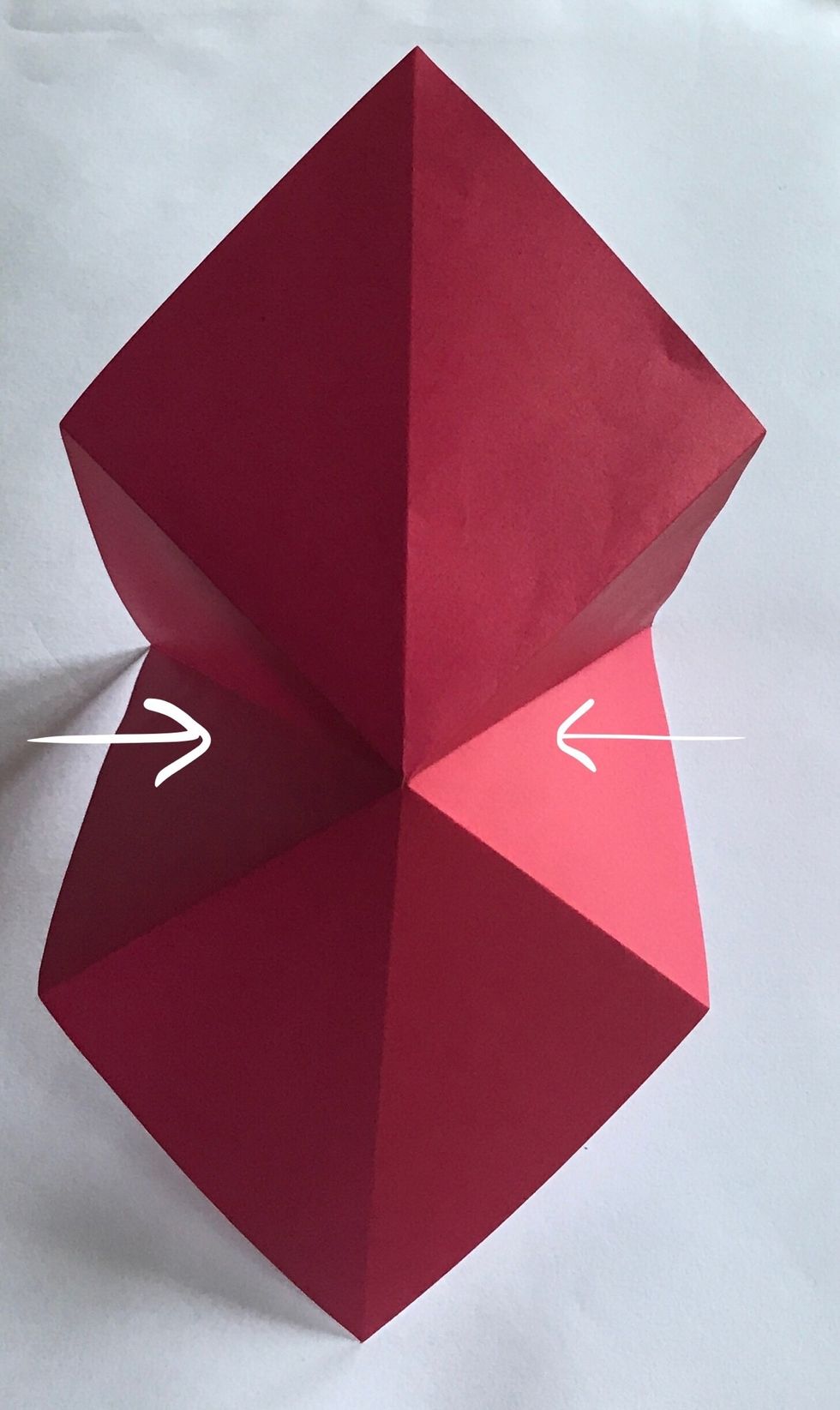 Fold the triangle in half - B+C Guides