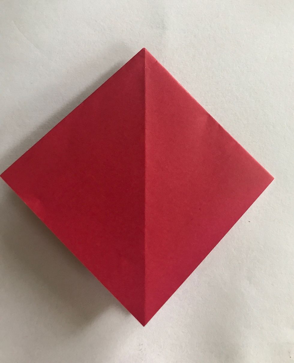 Fold the triangle in half - B+C Guides