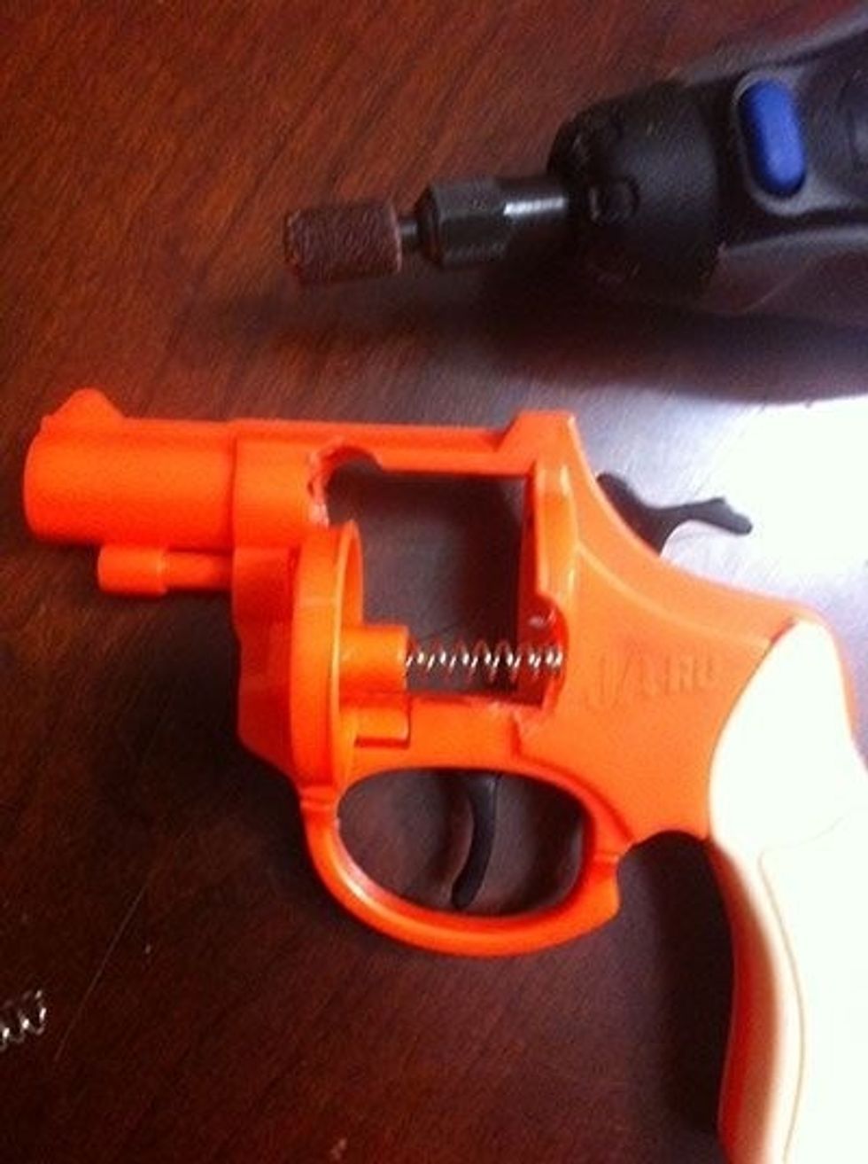 How to modify a $2 cap gun to load faster and smoother - B+C Guides