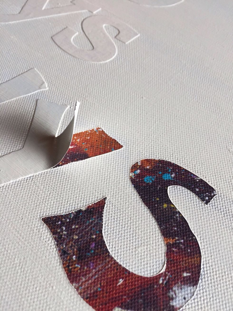 How to repurpose a painted canvas - B+C Guides