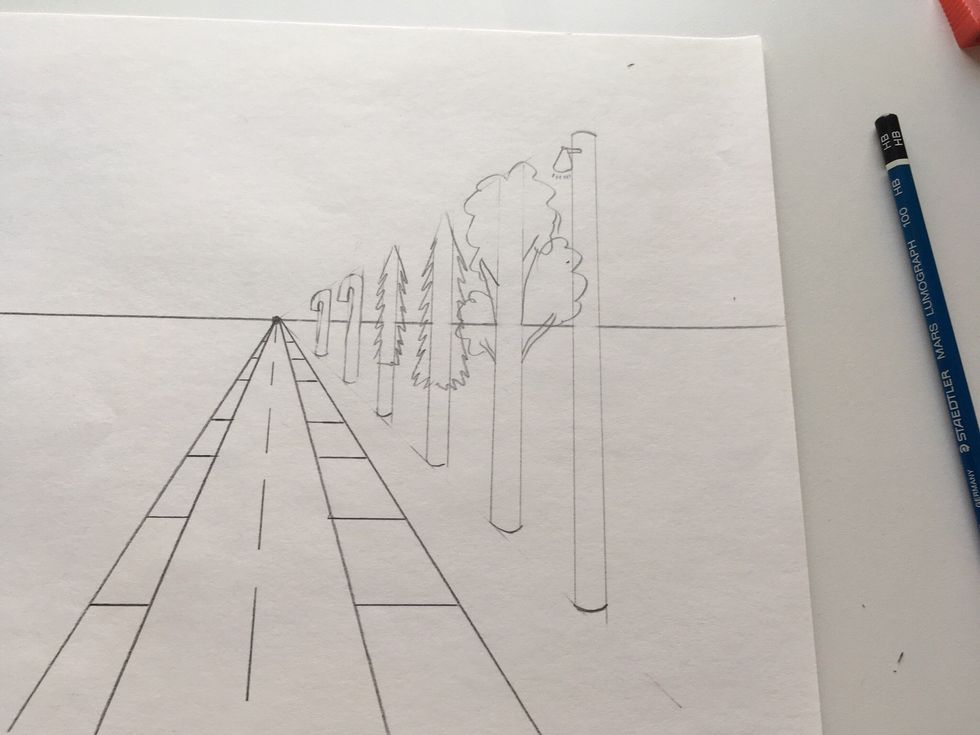 How to draw a one-point perspective landscape - B+C Guides