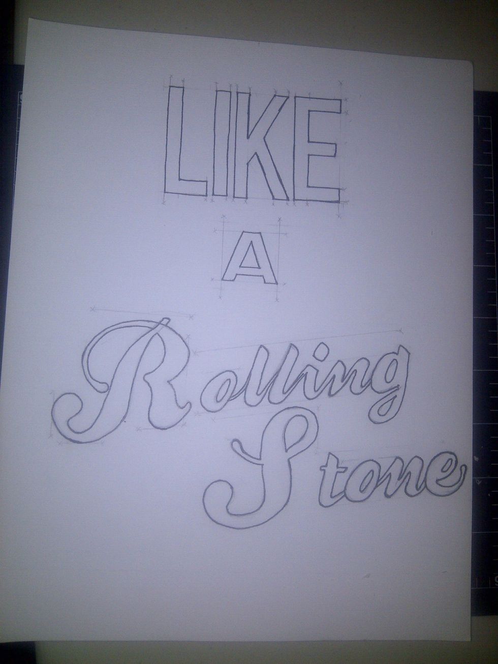 How to draw typography quote - B+C Guides