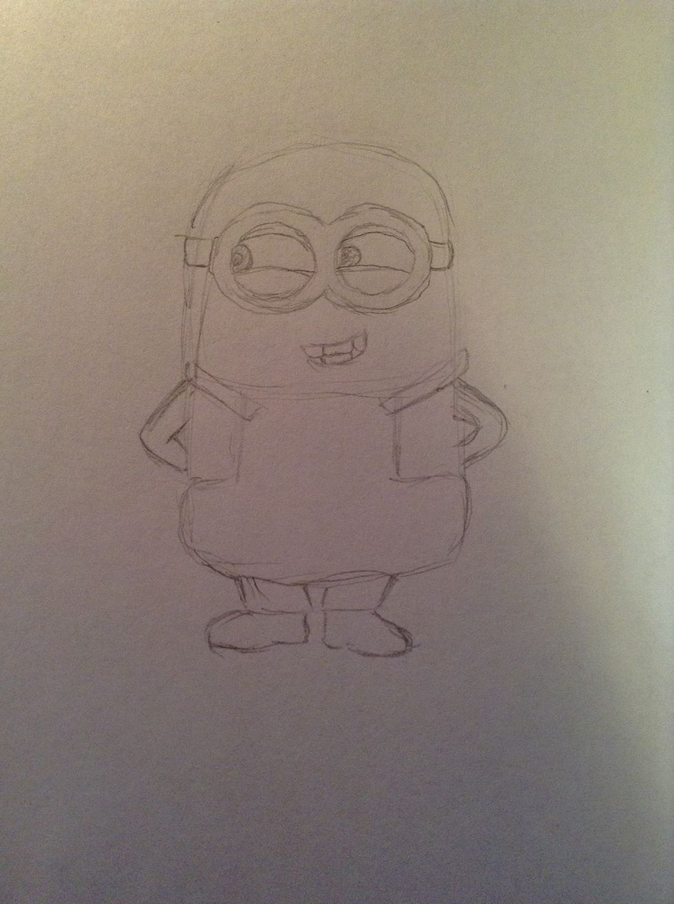 How to draw a minion (despicable me) - B+C Guides