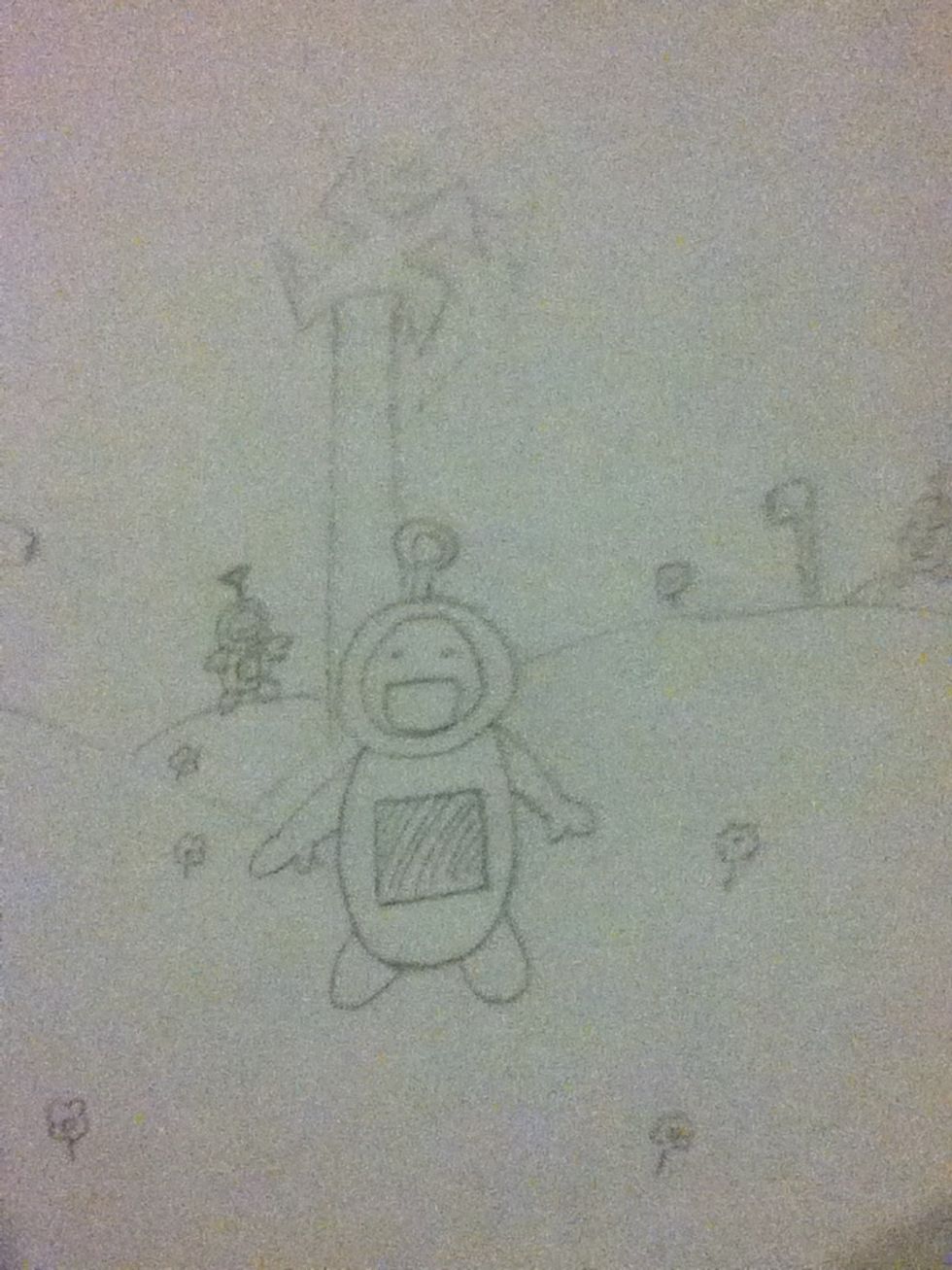 How to draw a teletubby - B+C Guides