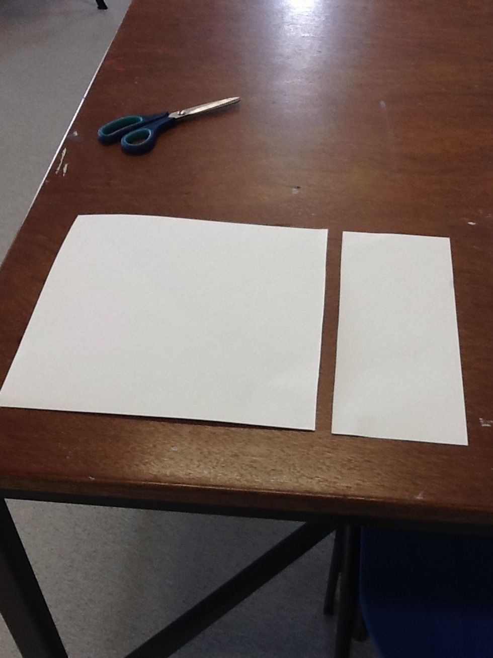 How to make a rectangular piece of paper square - B+C Guides