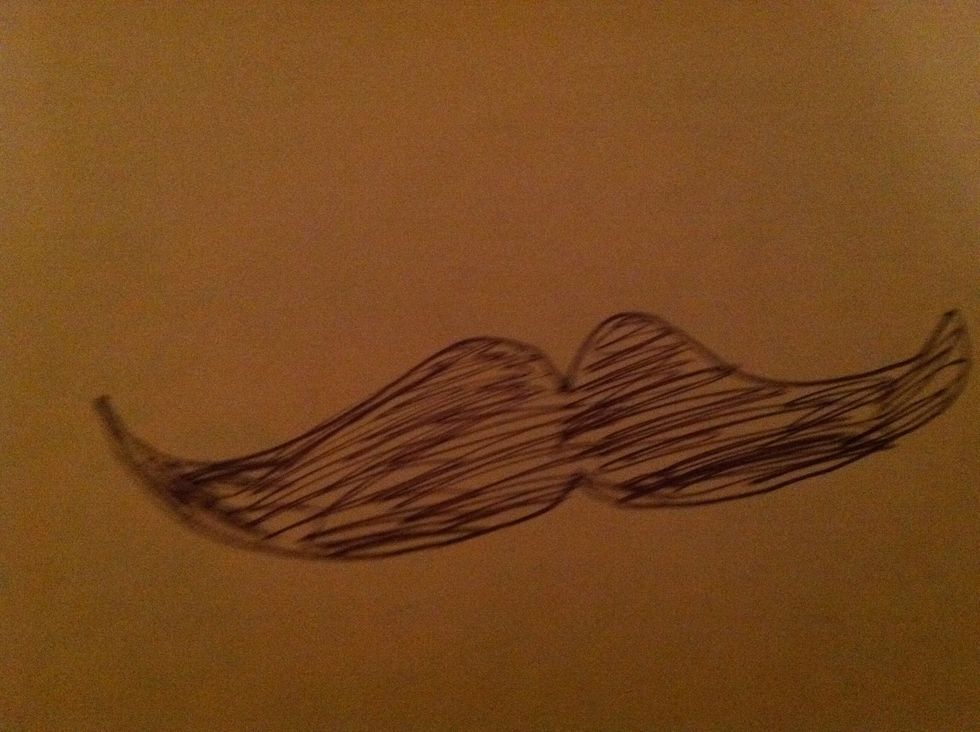 How to draw a mustache - B+C Guides