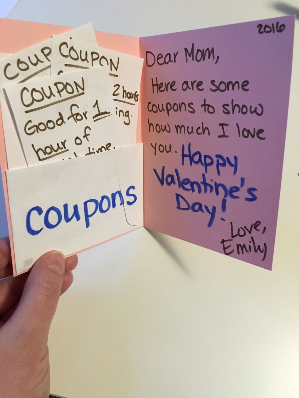 How to make coupon cards for parents - B+C Guides