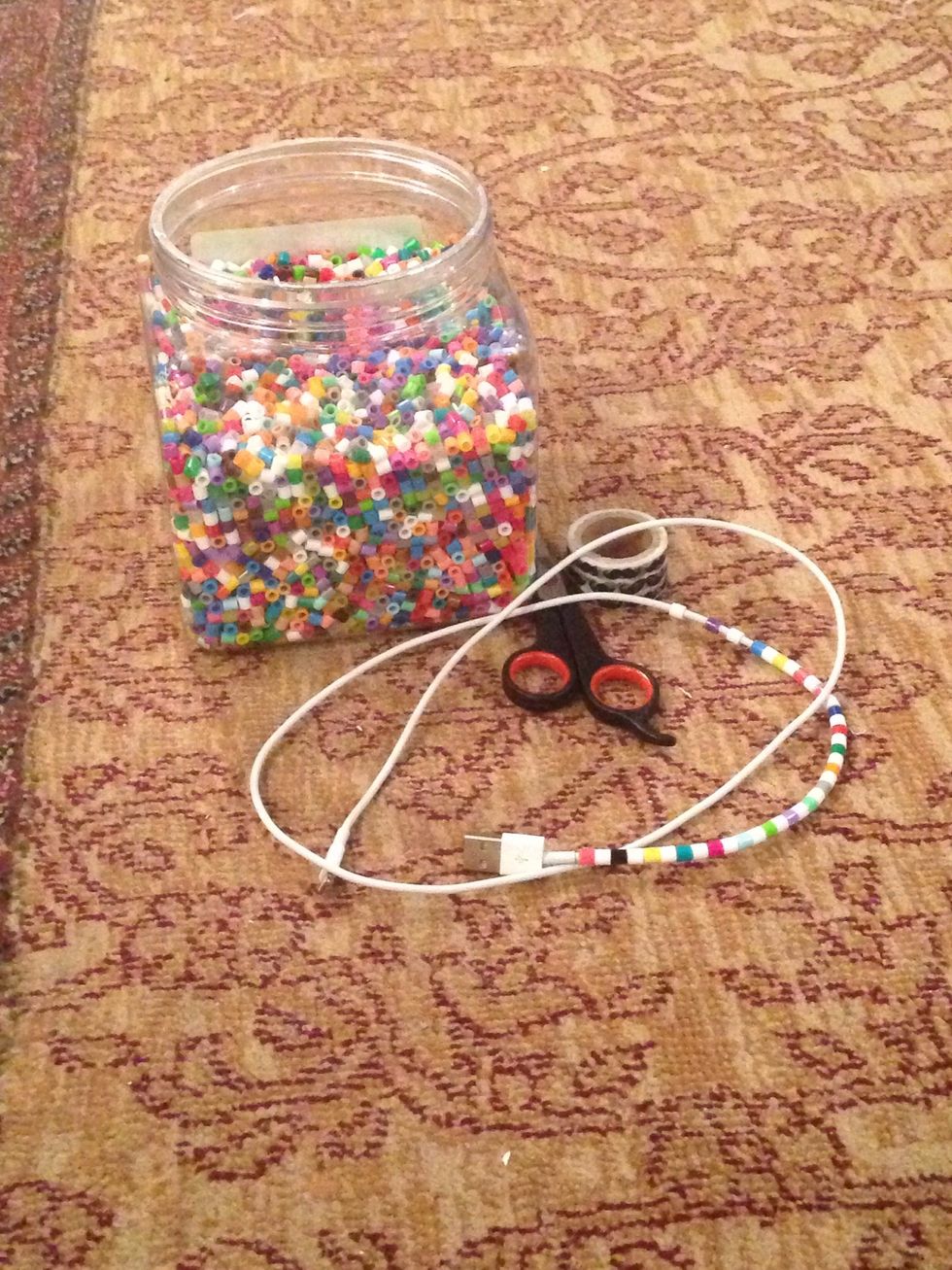 How to decorate your phone charger with perler beads! - B+C Guides
