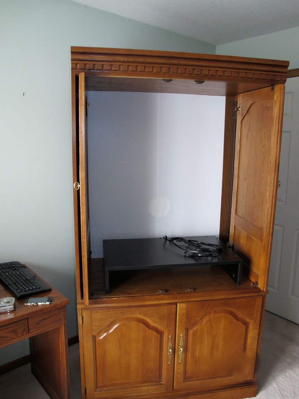 How to re-purpose an old entertainment center - B+C Guides