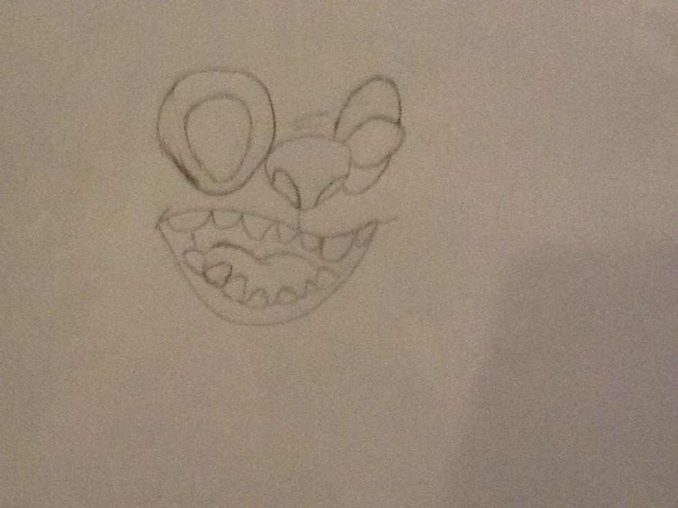 How to draw disneys stitch face - B+C Guides