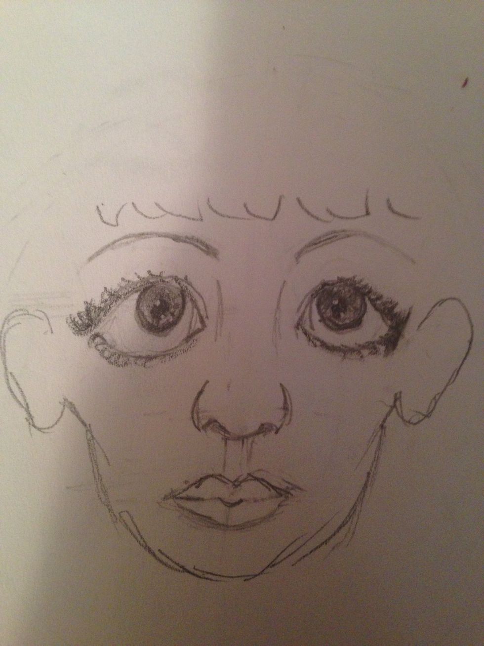 How to draw a semi- realistic face - B+C Guides