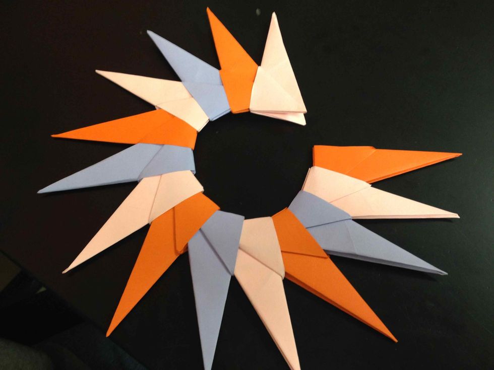 How to make an origami 16 sided ninja star - B+C Guides