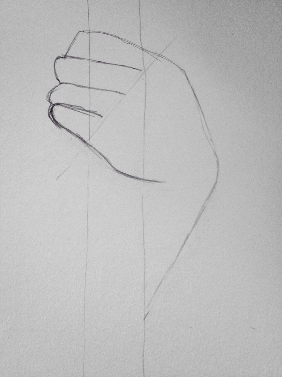 How to draw a hand holding a staff - B+C Guides