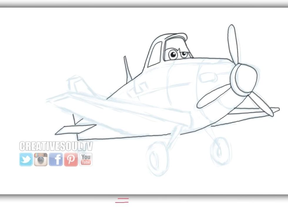 How to draw dusty from disney's animated movie planes - B+C Guides