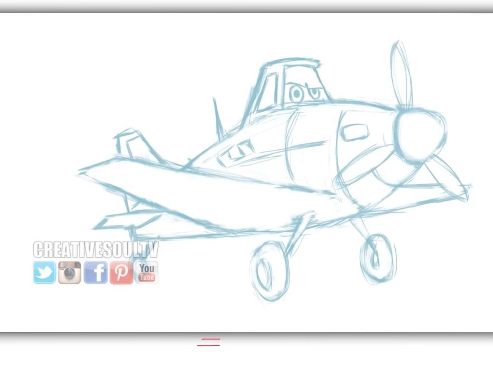How to draw dusty from disney's animated movie planes - B+C Guides