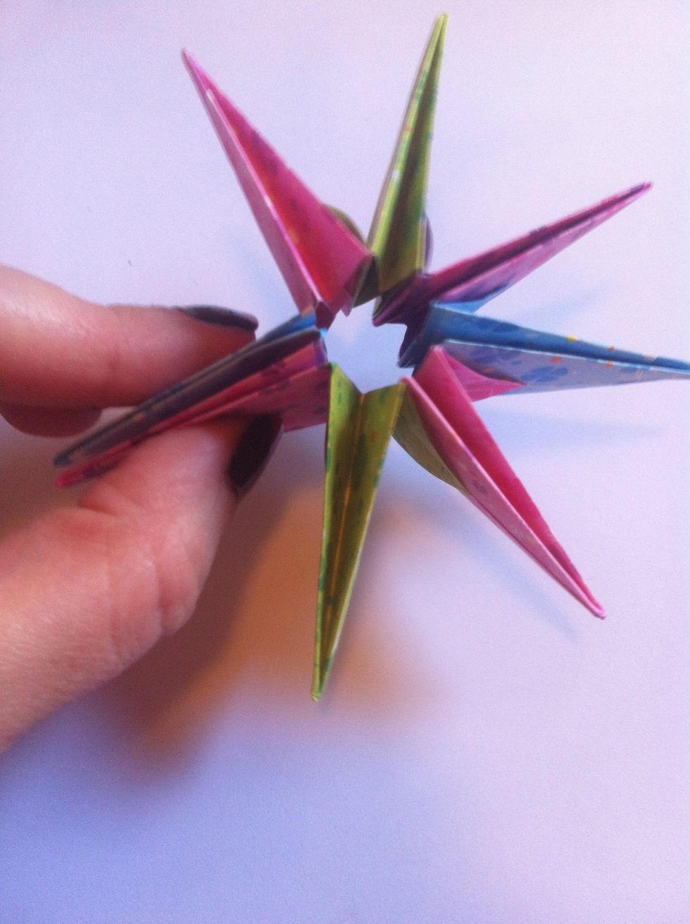 How to make 3d origami magic circle (medium easy) - B+C Guides