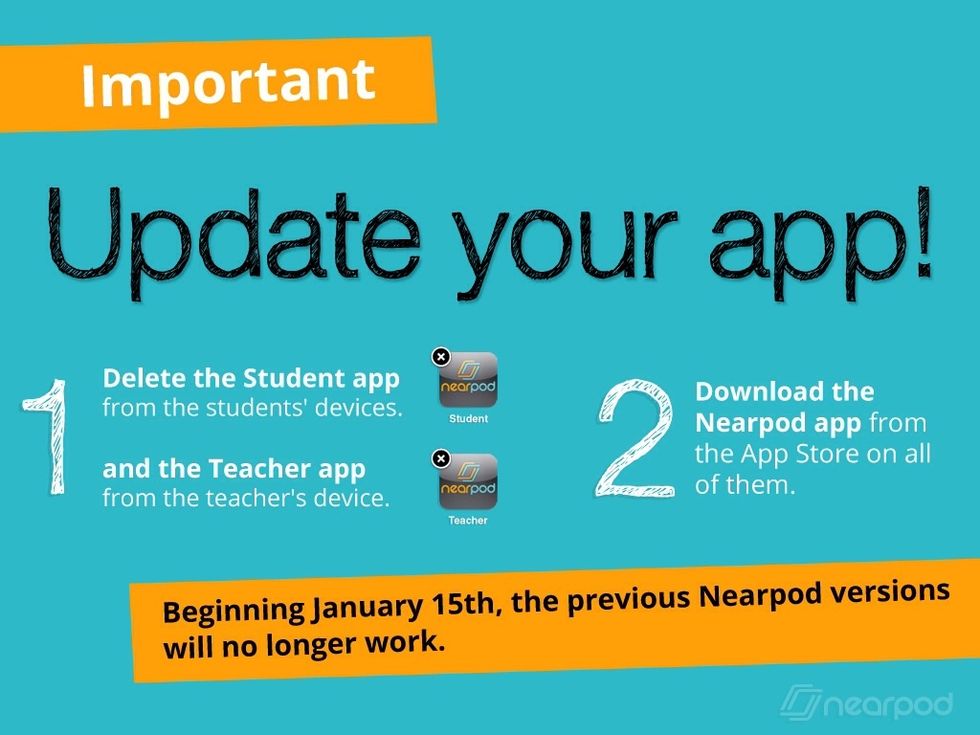 How to update the nearpod app - B+C Guides