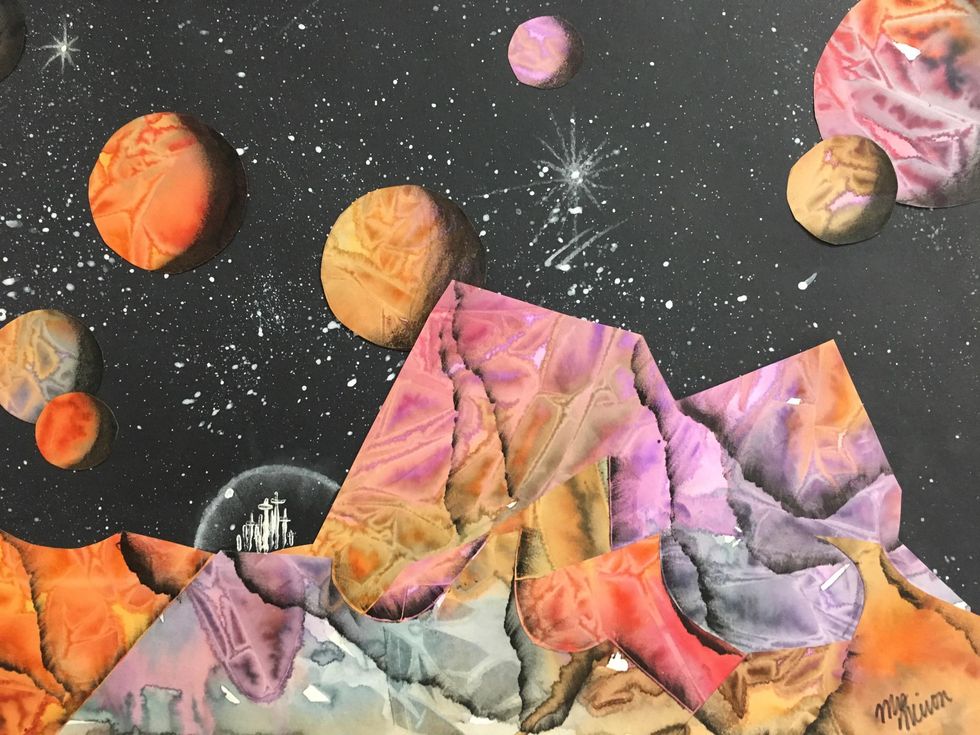 How to make an outer space collage - B+C Guides