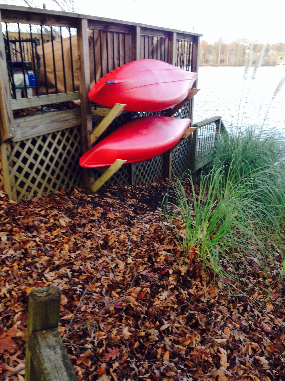 How to build a quick kayak rack - B+C Guides