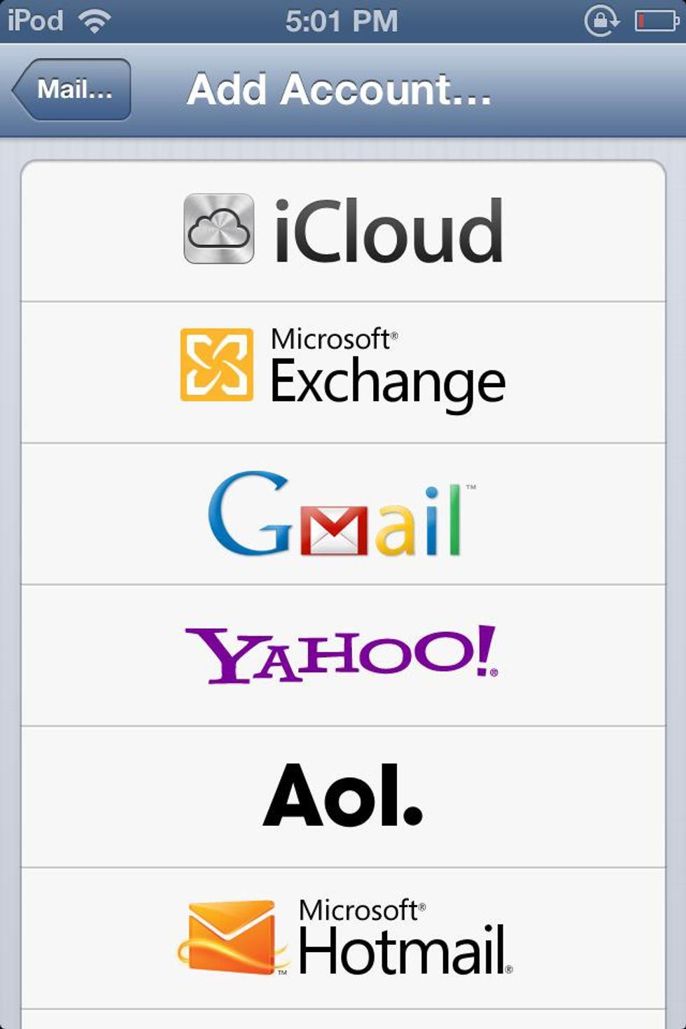How to log in your to your e-mail using the original app - B+C Guides