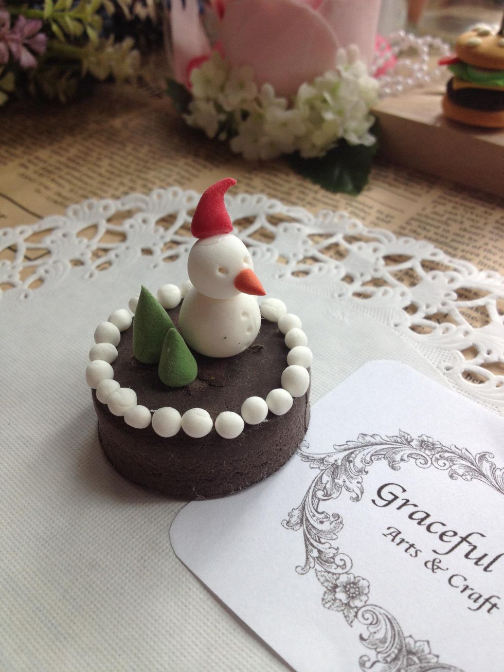 How to make a clay christmas cake - B+C Guides