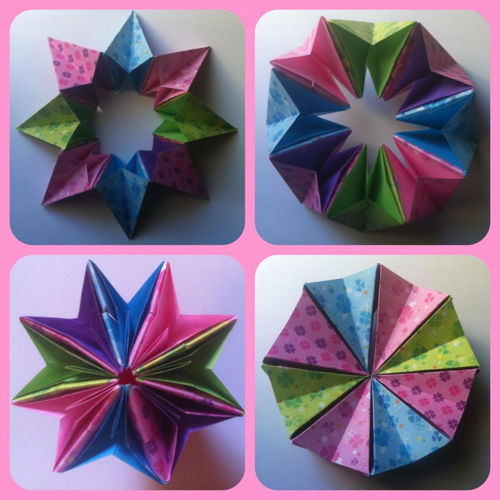 How to make 3d origami magic circle (medium easy) - B+C Guides