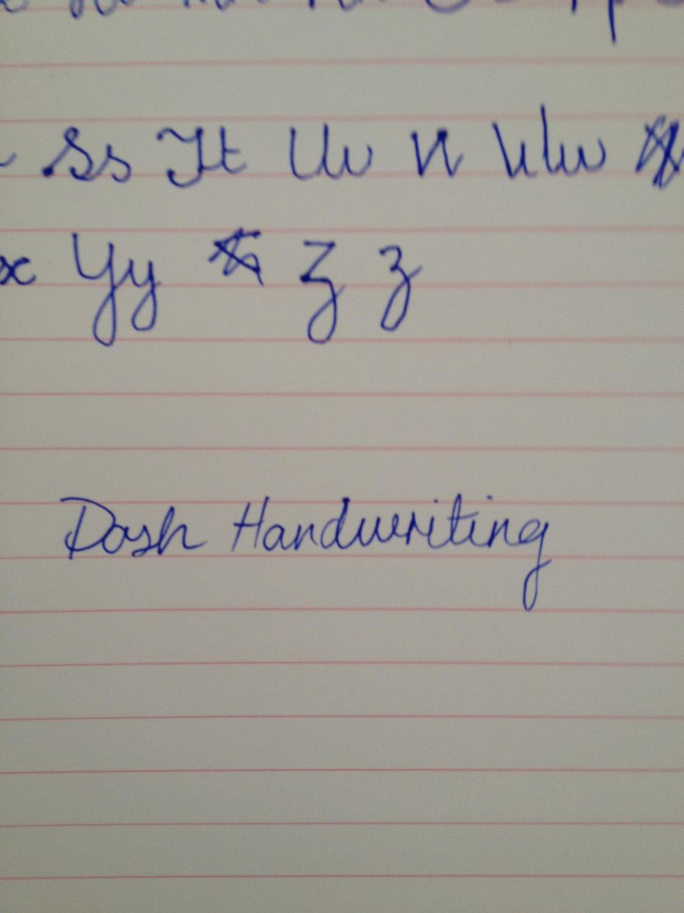 How to do posh handwriting - B+C Guides