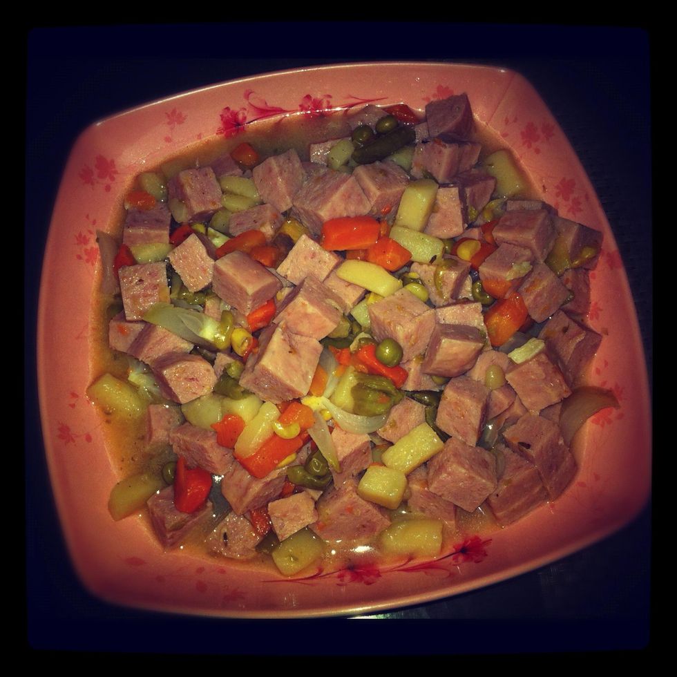 How to cook spam with mixed veggies - B+C Guides