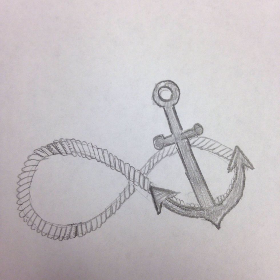 How to draw an anchor infinity sign - B+C Guides