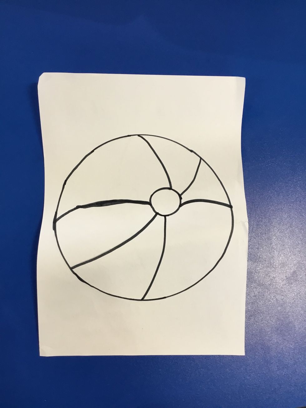 How to draw a beach ball - B+C Guides