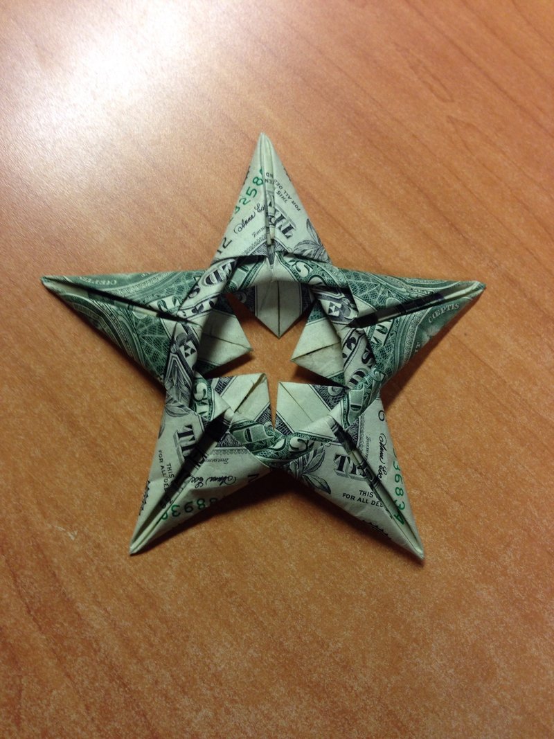 Origami Money Star How To Make An Origami Tree Out Of Money
