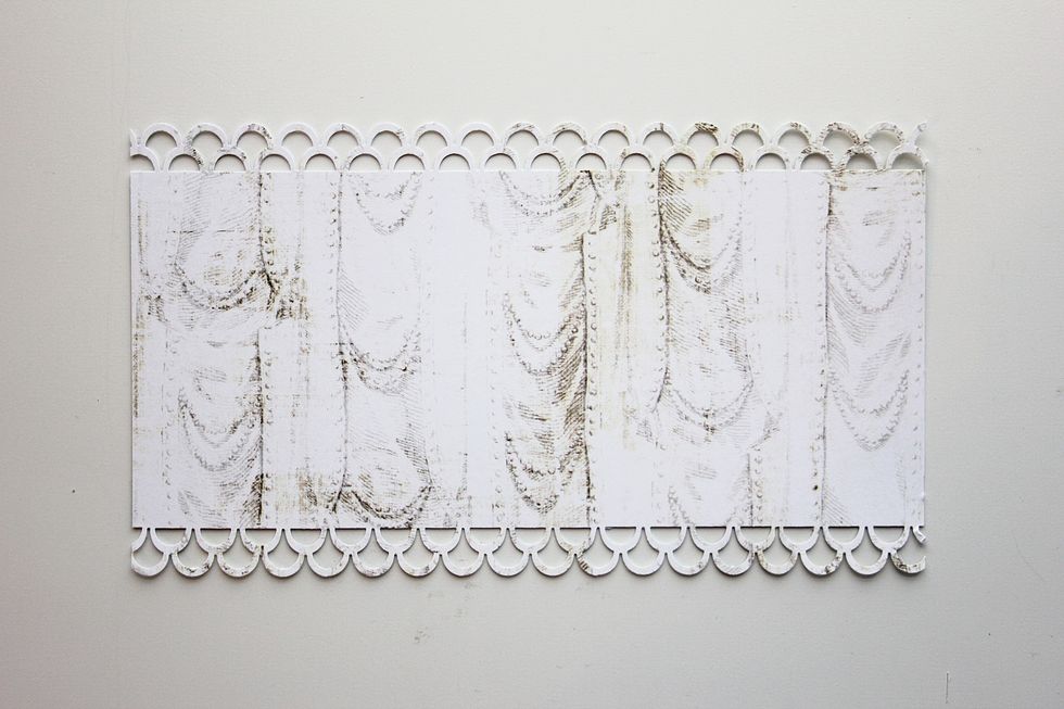 Cut a 7 1/2 x 5 rectangle using the sheet shown from the paper pad ...