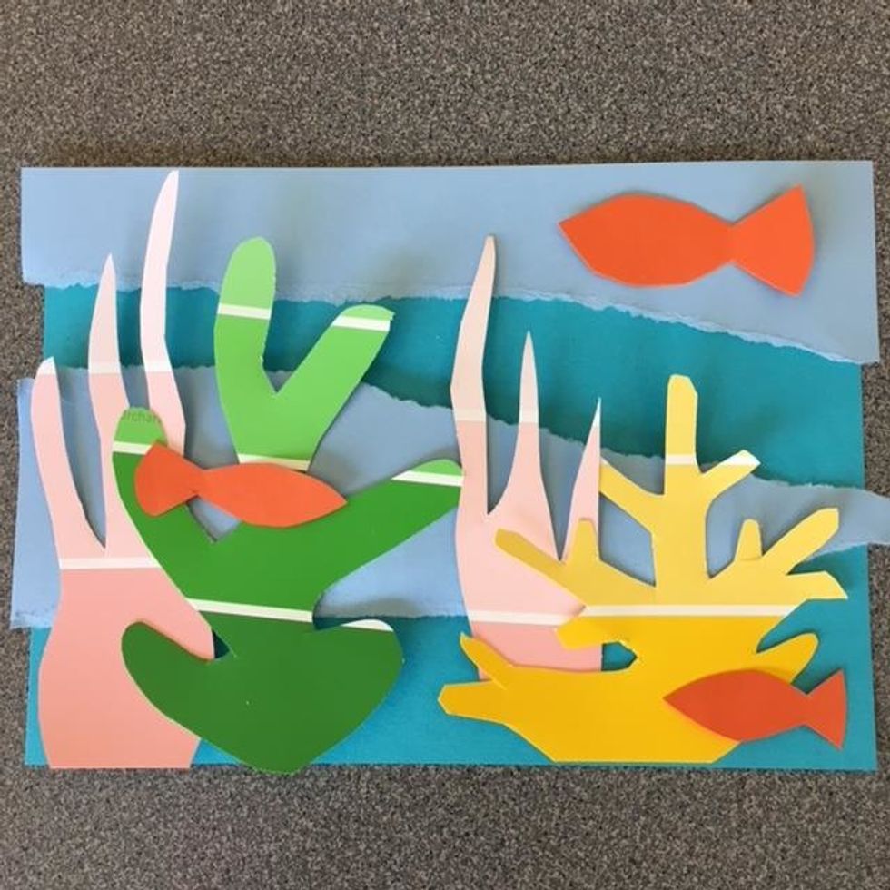 Arrange & rearrange your shapes. Try overlapping to show depth. - B+C ...