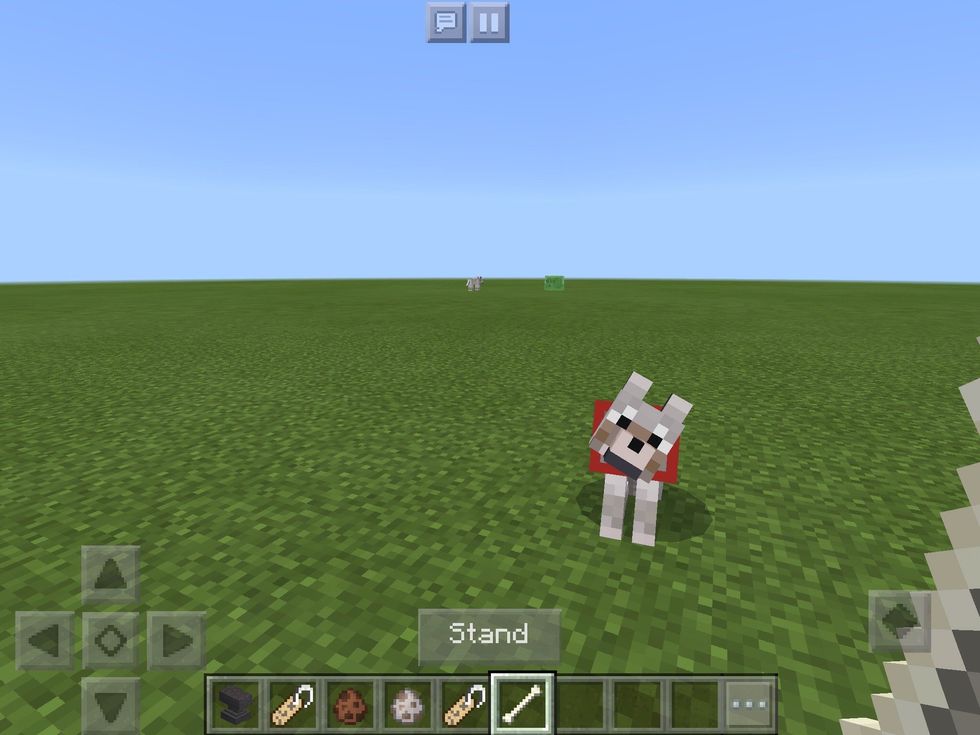 Get the "Dinnerbone" name tag and hold it to the animal or mob until it ...